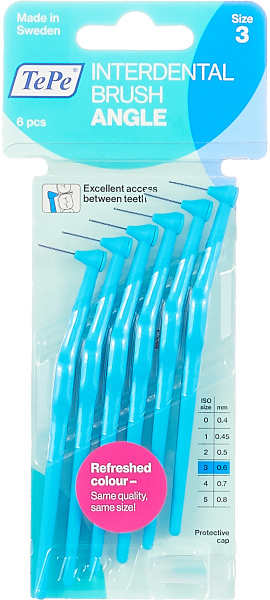 Межзубные ершики TePe Interdental Brush Angle, цвет в ассортименте ...
