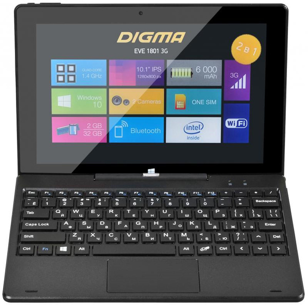 Купить планшет Digma Планшет Digma EVE 1801 3G 10.1", 32 GB по низкой ...