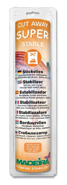 Стабилизатор для ткани термоклеевой, для плотных тканей Madeira Super ...