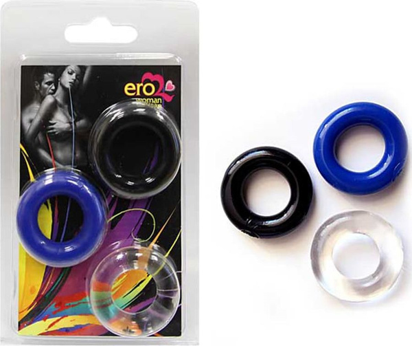 Эрекционное кольцо Erowoman-Eroman, 3 шт - купить с доставкой по выгодным ценам в интернет ...