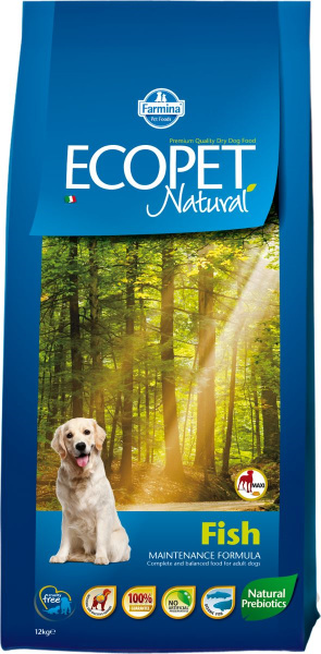 Сухой корм для собак Farmina Ecopet Natural Fish, c рыбой, 12кг ...