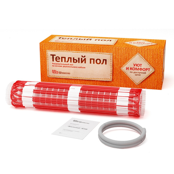 Теплый пол электрический Warmstad WSM 2190-14,5 комплект, 2,19 кВт, 15 ...