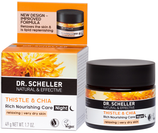 Dr.Scheller Особо питательный ночной крем САФЛОР и ЧИА, 50 мл купить на OZON по низкой цене ...