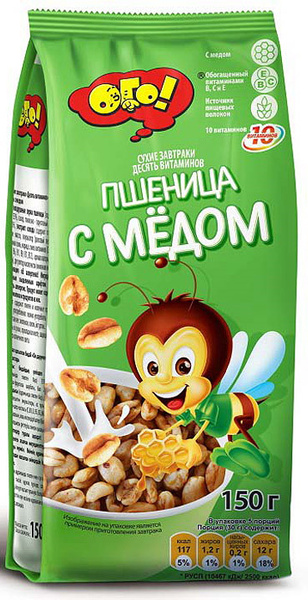 Ого! Сухой завтрак с медом, 150 г - купить с доставкой по выгодным ...