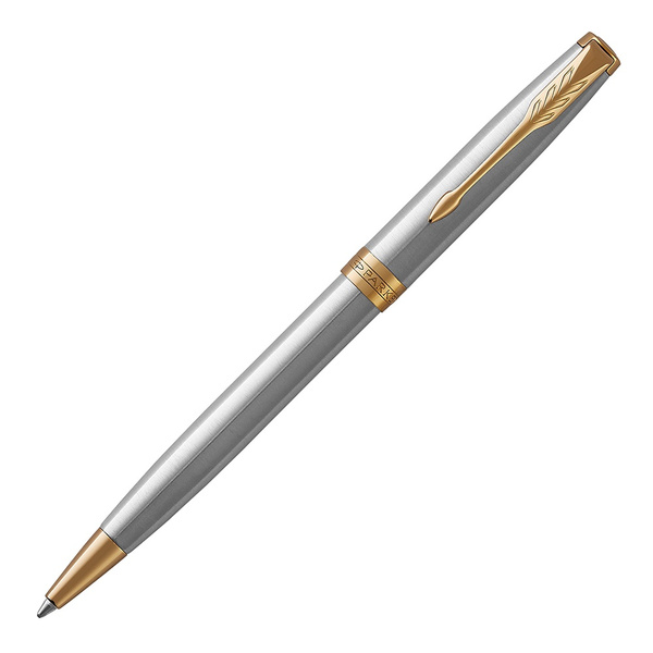 Parker Sonnet Core - Stainless Steel GT, шариковая ручка, M, BL 1931507 ...