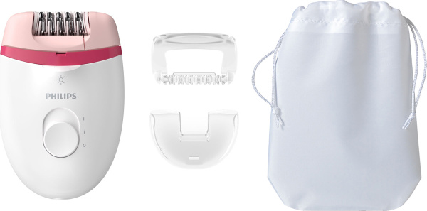 Philips Эпилятор Satinelle Essential BRE255/00 с подсветкой Opti-light ...