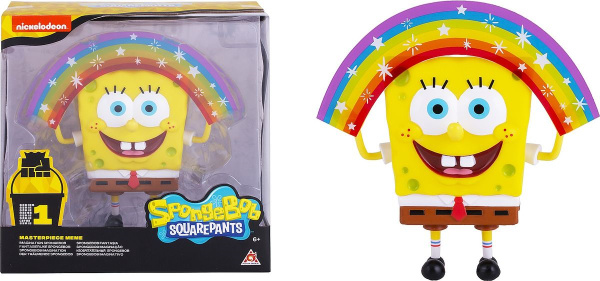 Фигурка Спанч Боб EU691001 радужный 20 см (мем коллекция) Губка Боб ...