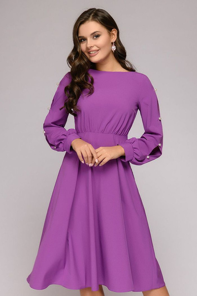 Платье 1001DRESS, фиолетовый 44 размер, Женский, На любой сезон, размер ...