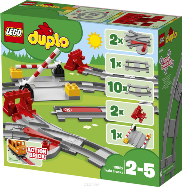 Конструктор LEGO DUPLO Town 10882 Рельсы - купить с доставкой по ...