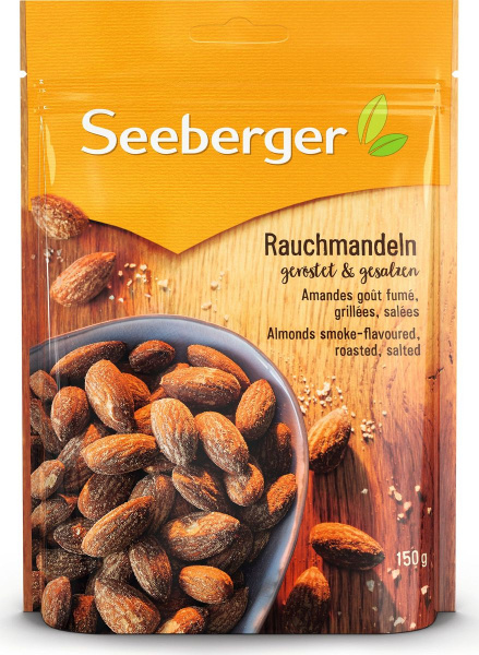 Миндаль Seeberger жареный соленый с копченым вкусом Almonds smoke ...