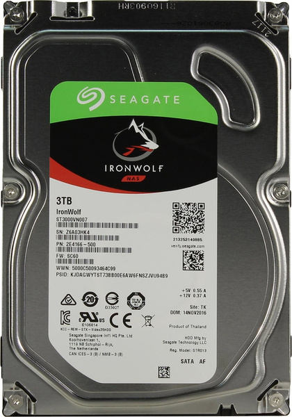 3 ТБ Внутренний жесткий диск Seagate IronWolf_503113 (ST3000VN007 ...