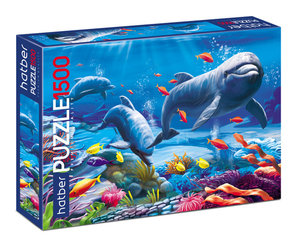 Пазлы Hatber "Дельфины" 1500 элементов - купить с доставкой по выгодным ценам в интернет ...