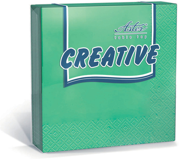 Салфетки бумажные Aster Creative, зеленый, 3-слойные, 33 х 33 см, 20 шт - купить в интернет ...