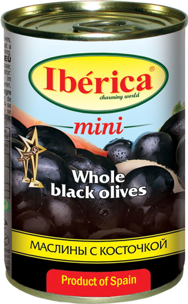 Маслины Iberica с косточкой мини, 300г - купить с доставкой по выгодным ...