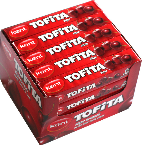 Конфеты жевательные со вкусом вишни Tofita 20 шт. по 47 гр. - купить с ...