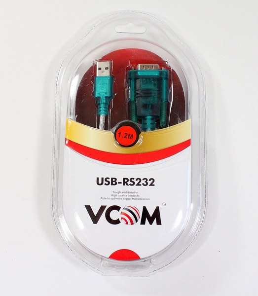 Кабель VCOM USB Am → RS-232 DB9M, COM VUS7050 - купить по низкой цене в ...