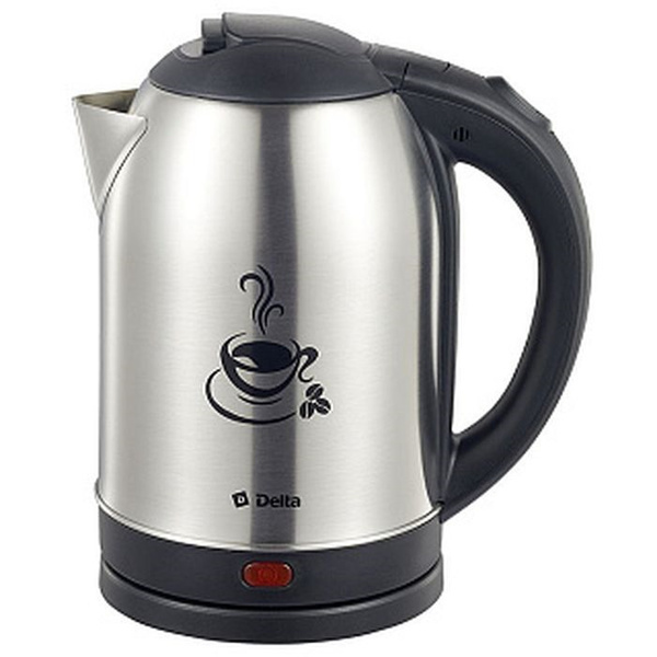 Купить электрический чайник Delta DL-1333 нерж.,черный COFFEE TIME_2523 ...