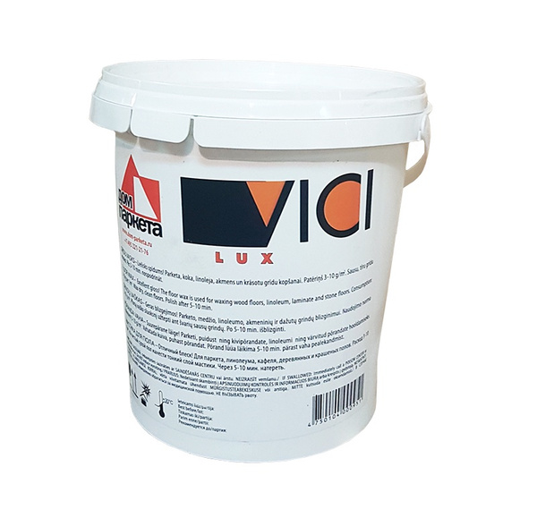 Мастика восковая для пола vici lux бесцветная 1 л. - купить с доставкой по выгодным ценам в ...