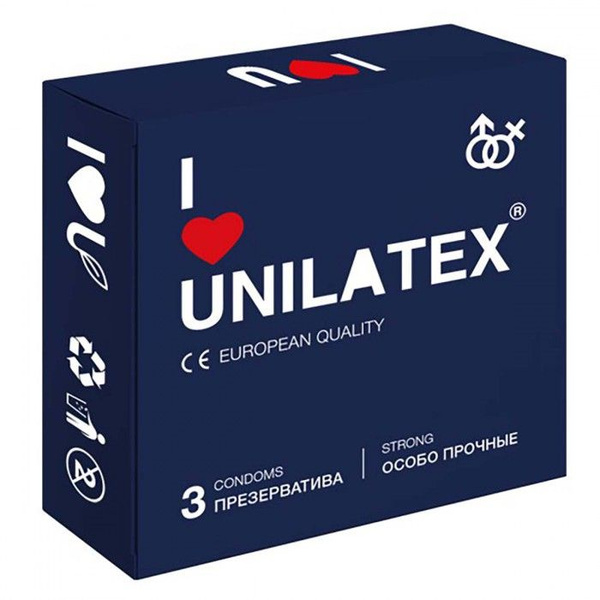 Ультрапрочные презервативы Unilatex Extra Strong - 3 шт. - купить с ...
