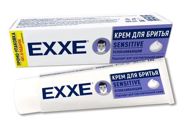 Крем для бритья EXXE sensitive д/чув кожи, 100 мл ПРОМО +60% В ПОДАРОК! - купить с доставкой по ...
