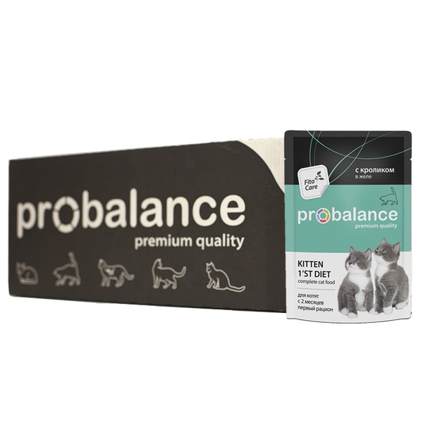 Корм консервированный Probalance Kitten 1st Diet , для котят, с ...