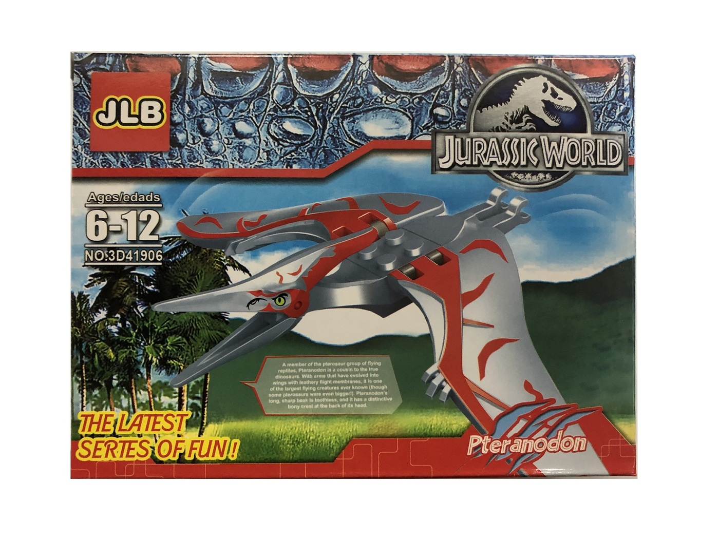 JLB Конструктор "Мир динозавров", модель Pteranodon, серый — купить в ...
