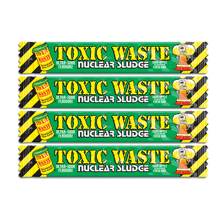 Характеристики Кислая конфета Toxic Waste Nuclear Sludge Bar (яблоко) 4 ...