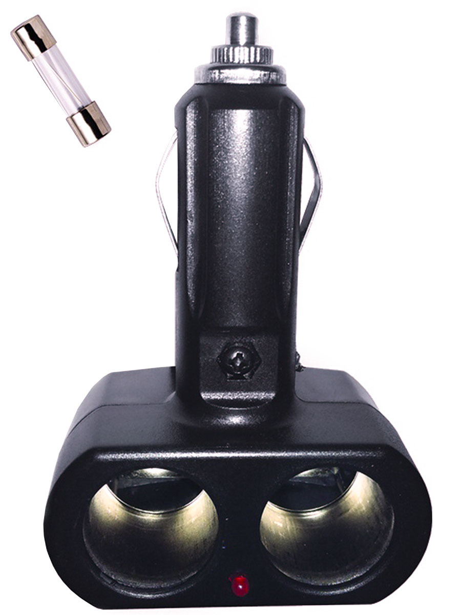 Разветвитель прикуривателя на 2 выхода 12/24V AVS CS202 автомобильный разветвитель в ...