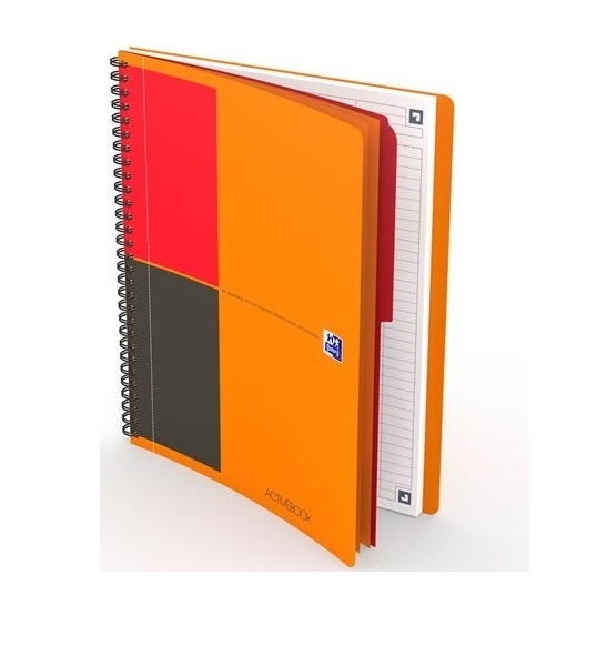Бизнес-тетрадь OXFORD International ActiveBook B5 80л линейка двойная ...
