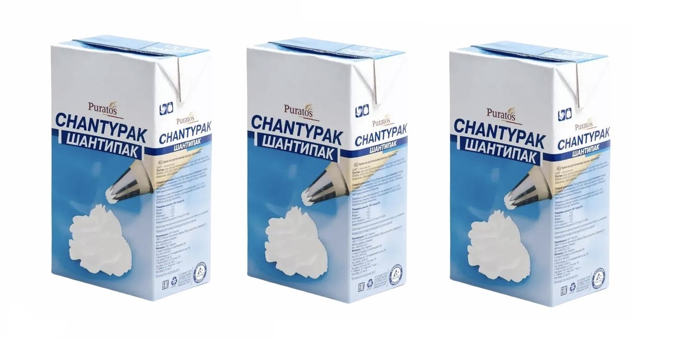 Растительные сливки Шантипак (Puratos) для взбивания крема на торт ...