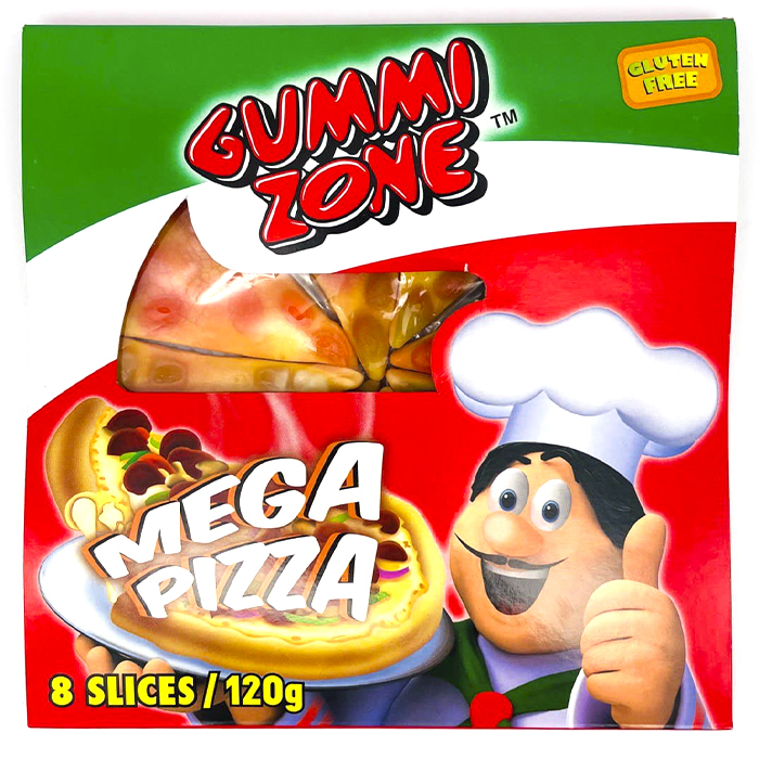 Жевательный мармелад Gummi Zone Mega Pizza - Мега пицца (Индонезия ... Жевательный мармелад Gummi Zone Mega Pizza - Мега пицца (Индонезия ...