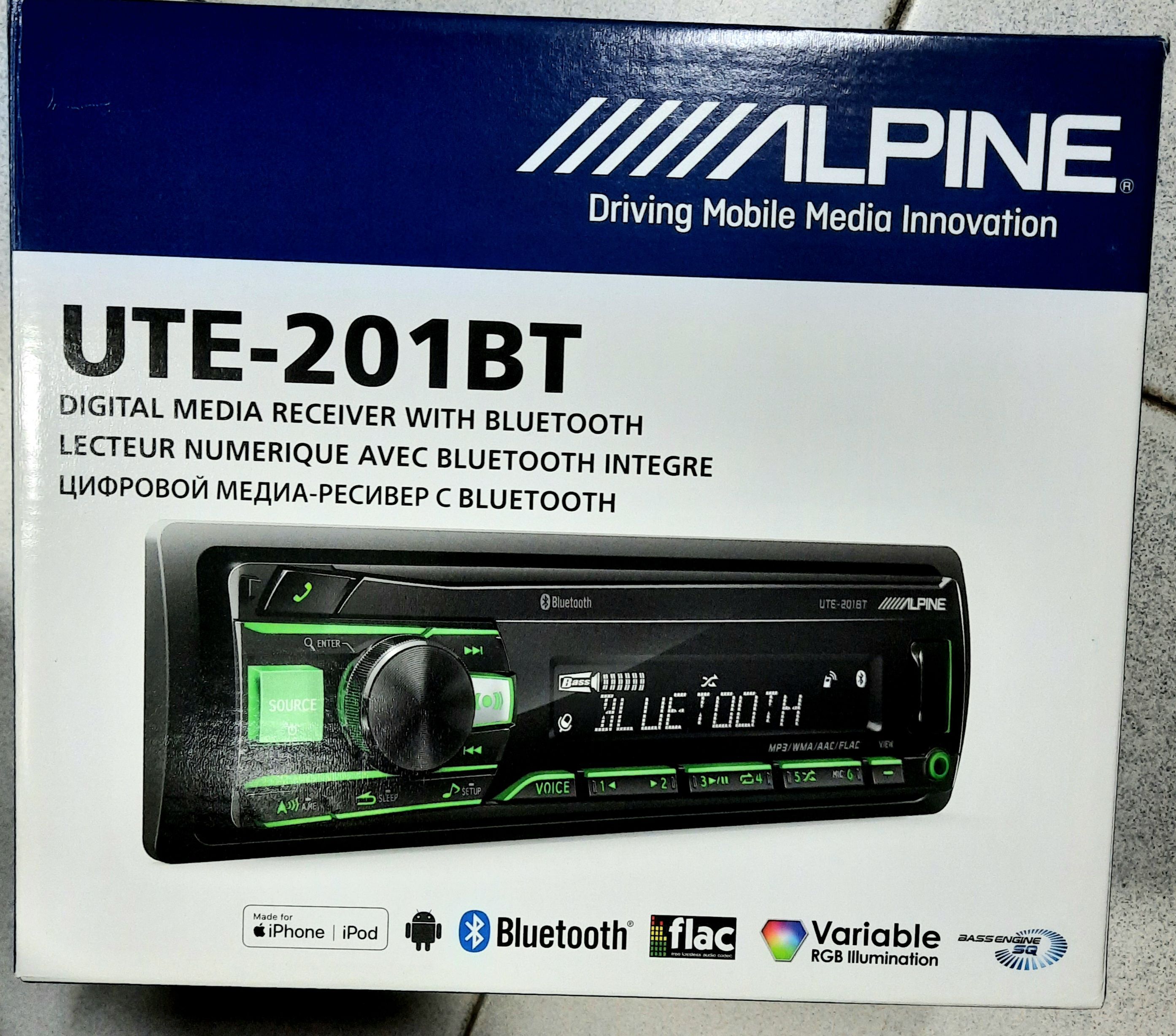 Автомагнитола Alpine Ute-201Bt – купить в интернет-магазине OZON по ...