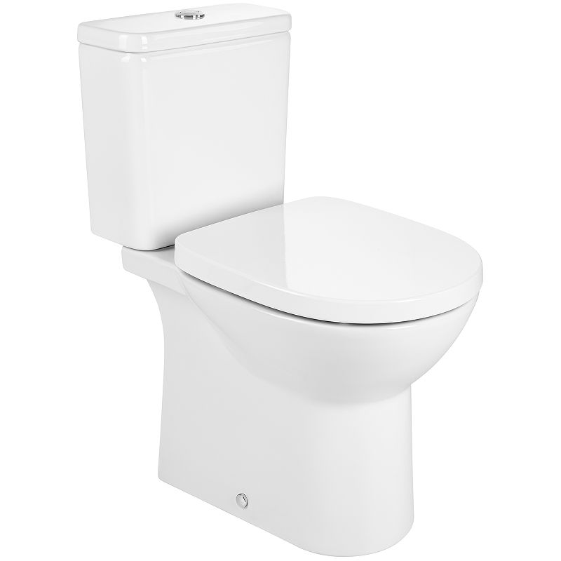 Унитаз компакт Roca Debba Round Rimless 34299P00Y без бачка и сиденья ...