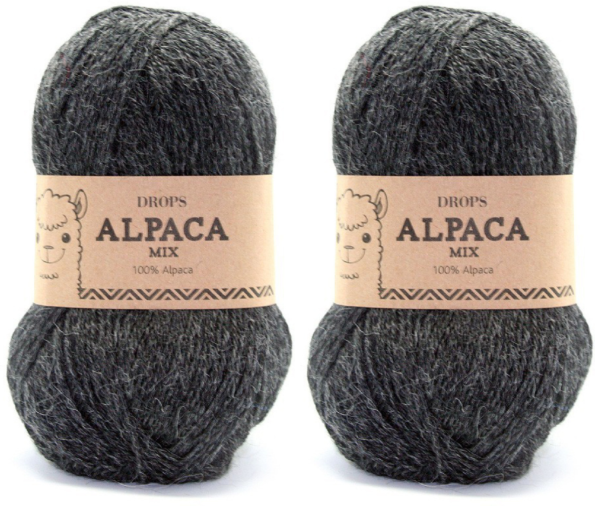 пряжа Drops Alpaca Mix (Дропс Альпака Микс), 2 мотка по 50 г, цвет 0506 ...