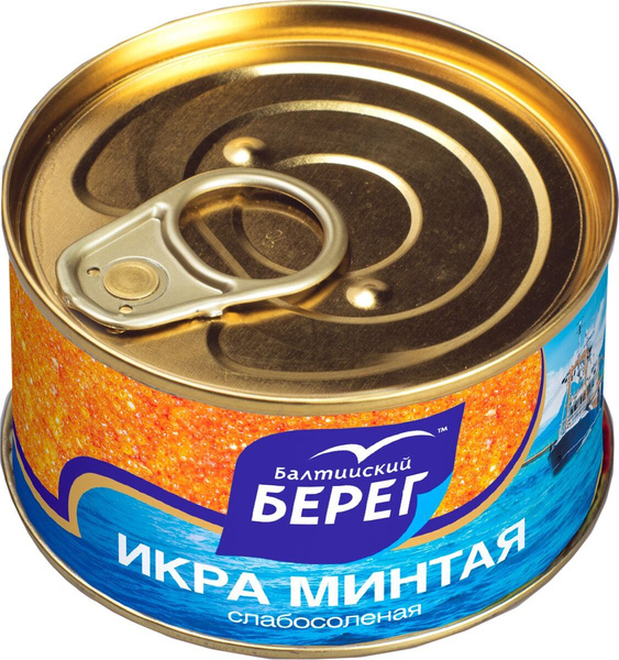 Икра минтая Балтийский Берег, слабосоленая, 130 г - купить с доставкой ...