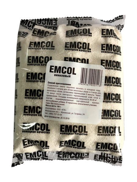 Клей для обоев Emcol виниловый, 180 г. - купить по доступной цене в ...