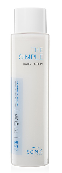SCINIC Слабокислотный лосьон для чувствительной кожи лица THE SIMPLE ...