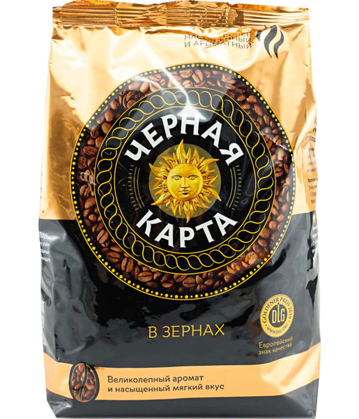 Кофе Черная Карта в зернах, 1 кг - купить с доставкой по выгодным ценам ...