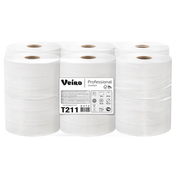 Бумага туалетная с центральной вытяжкой Veiro Professional Comfort T211 ...