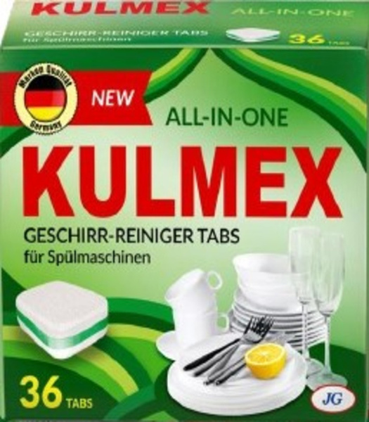 Таблетки для мытья посуды в посудомоечной машине Kulmex All-in-one 36 ...