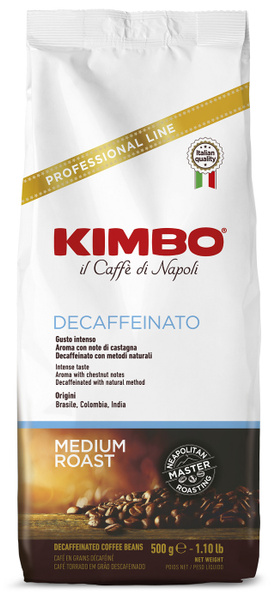 Кофе в зернах Kimbo Decaffeinato, 500г - купить с доставкой по выгодным ...