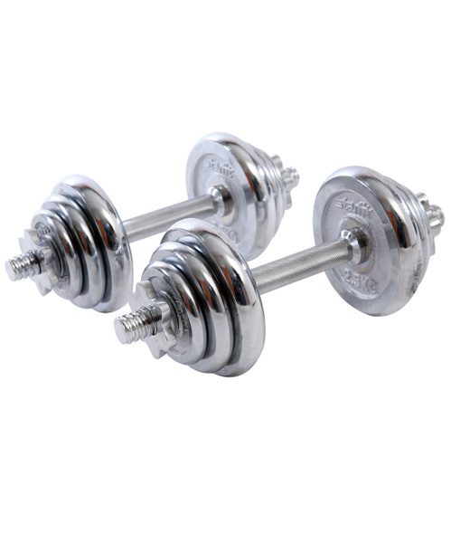 Гантели Starfit DB-715_серебристый, 2 шт. по 10 кг, серебристый купить ...