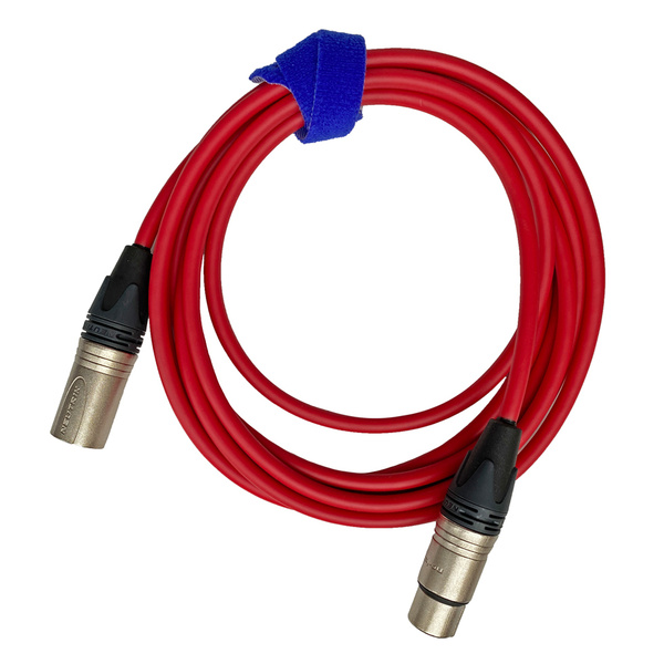 Кабель XLR GS-PRO XLR3F-XLR3M (red) 5 метров балансный микрофонный ...