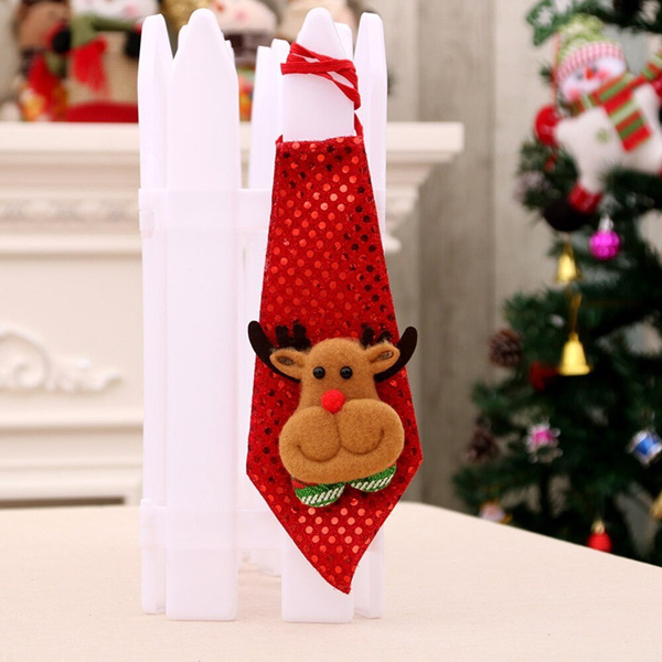 Новогодний Holiday&Gifts галстук "Олень"/ детский галстук 17*8 см ...