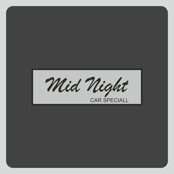 Наклейка на авто "Mid Night Club" CAR SPECIALL 18х6 см. - купить по ...