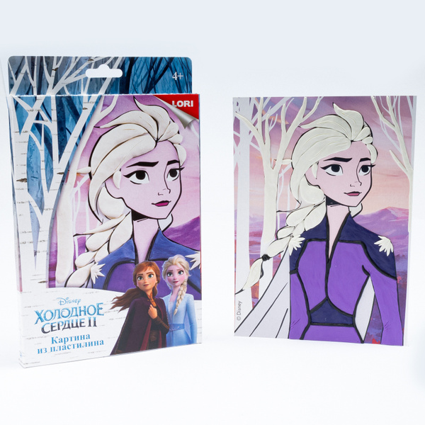 Картина из пластилина Принцесса Disney Холодное сердце Эльза - купить с ...
