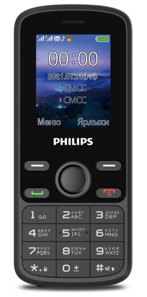 Мобильный телефон Philips Xenium E111 черный, черный - купить по выгодной цене в интернет ...