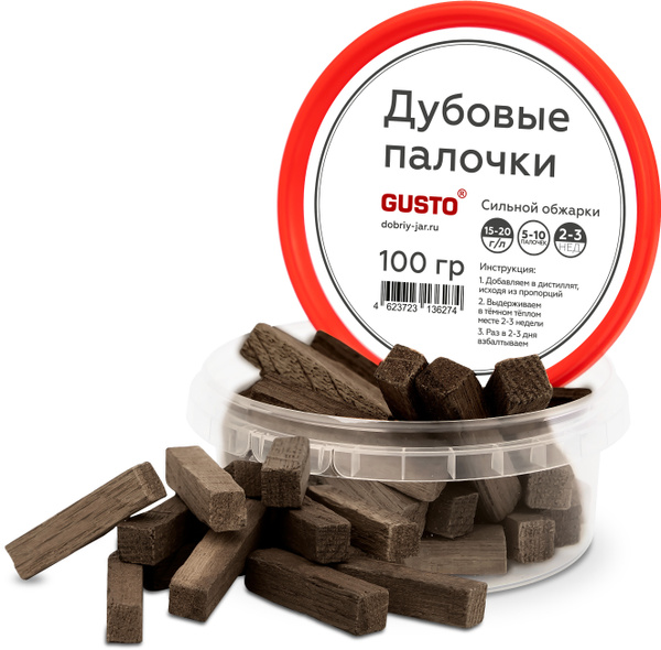 Дубовые палочки сильный обжиг 100 гр GUSTO - купить с доставкой по ...