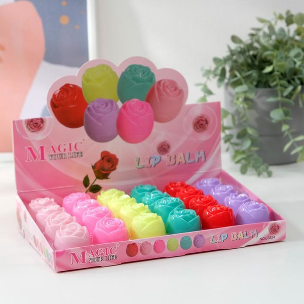 MAGIC YOUR LIFE Бальзам для губ "Роза", 24 штуки по 12 грамм - купить с ...