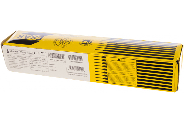 Сварочные электроды ESAB УОНИИ 13/55 ф 3мм, пачка 4,5 кг (СВЭЛ ...